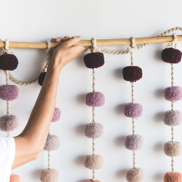 Rainbow Pompon Wall Hanging – Evoke the Spirit - WEBSITE
